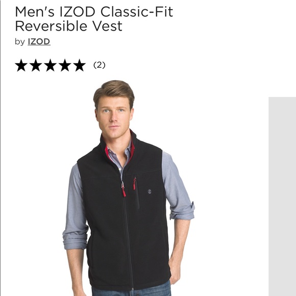 Izod | Jackets & Coats | Mens Izod Reversible Fleece Vest Small | Poshmark